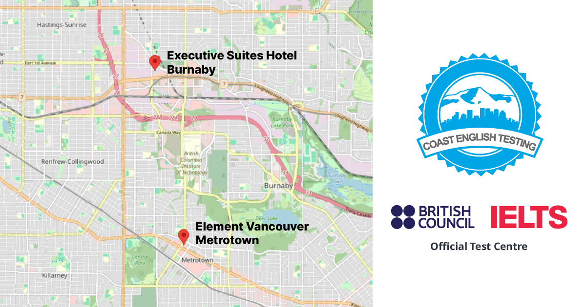 Burnaby IELTS Test Venues | Book Your IELTS Test Today